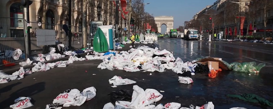 Paris cerné par les déchets