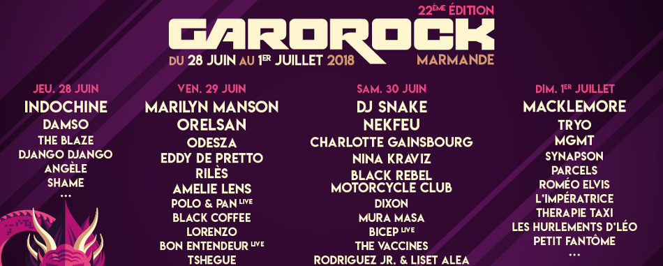 Gagne tes pass pour Garorock 2018