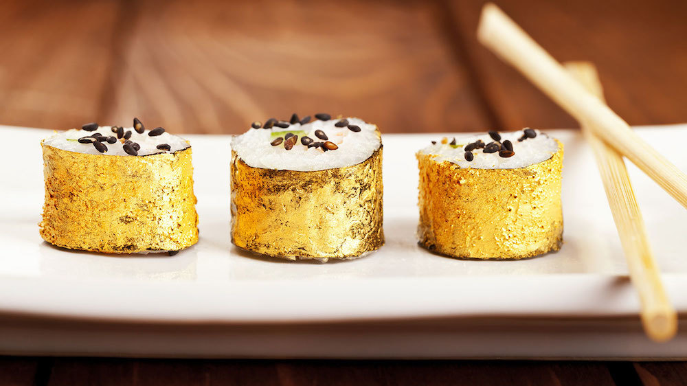 « Gold food », la nouvelle tendance en or Le Bonbon