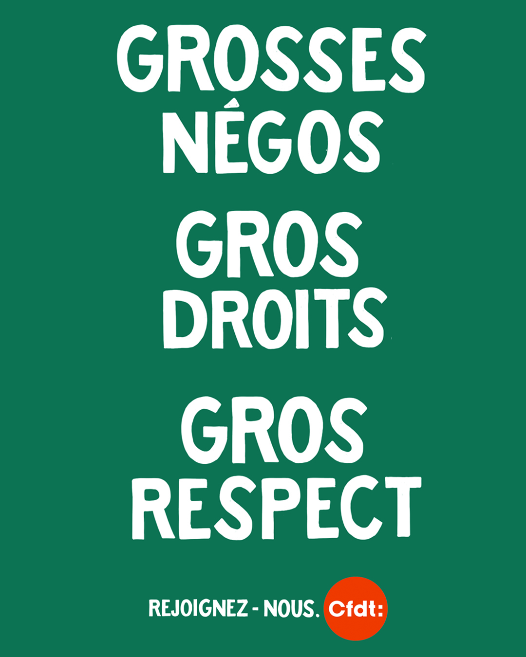 Droits sociaux : la CFDT dévoile cinq affiches autour de l'engagement, et c'est génial | Société ...
