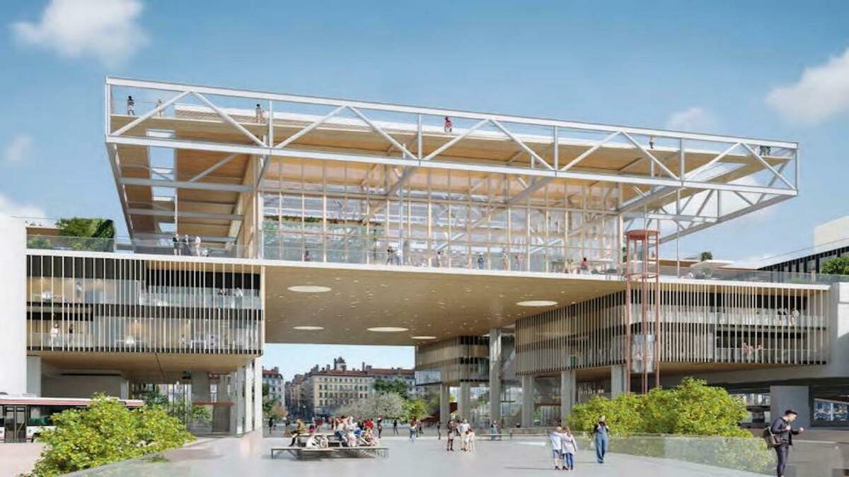 PHOTOS : voici les premières images de la future gare de Lyon-Perrache ...