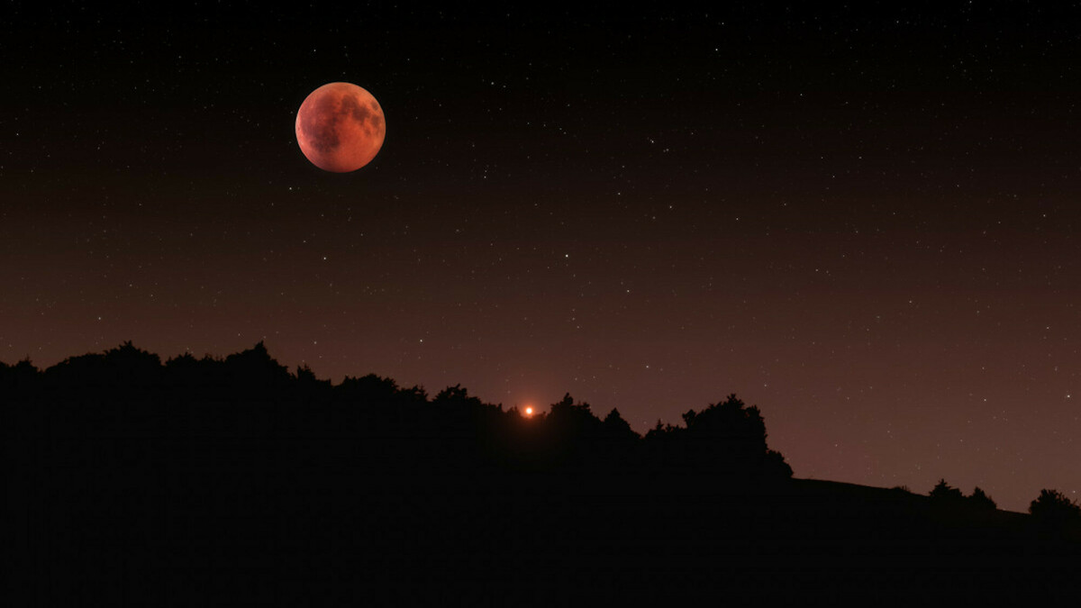 La Lune va devenir toute orange lors d'une sublime éclipse lunaire en ...