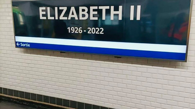 La RATP rend hommage à la reine Elizabeth II sur la ligne de métro 1 ...