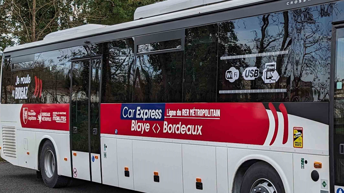 Une nouvelle ligne de car express circule entre Bordeaux et Blaye | Le ...
