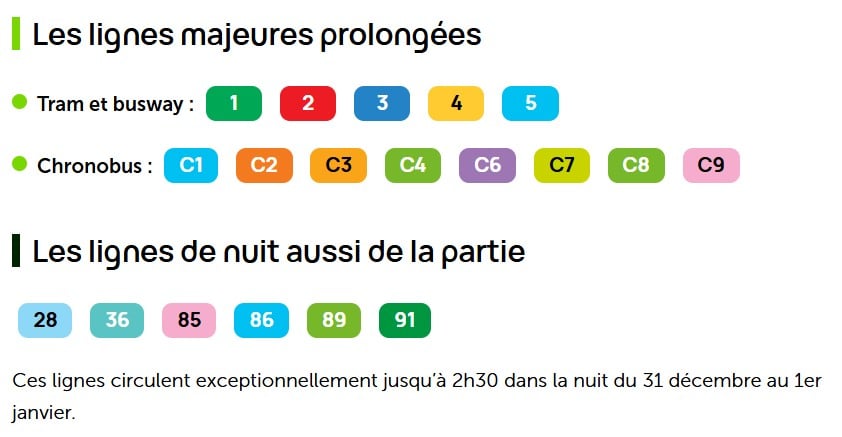 Les transports Nantais circuleront plus tard pour la nuit du nouvel an ...