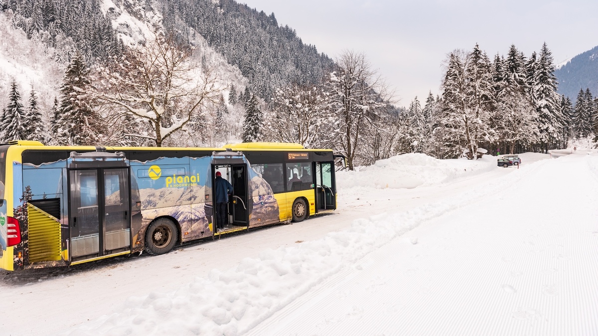 A new bus line will connect Lyon to the ski resorts in the Alps ...