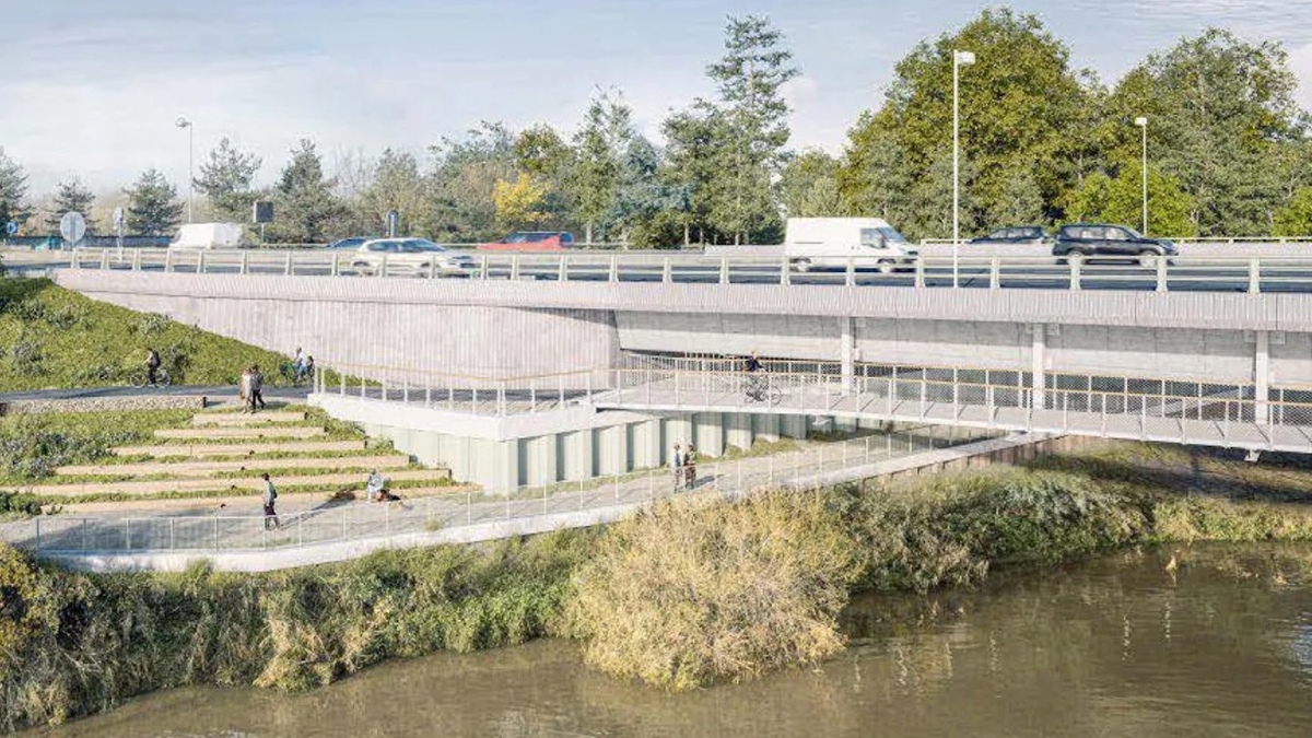 Une nouvelle passerelle XXL dédiée aux piétons et aux vélos va enjamber ...