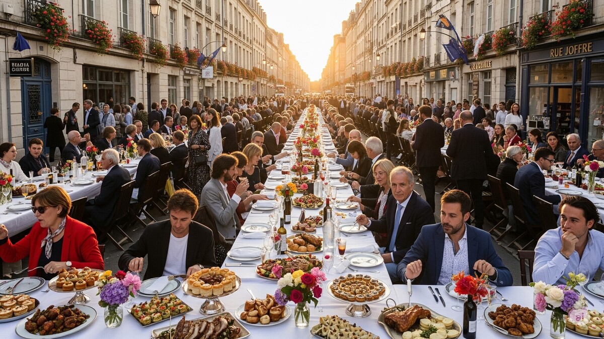 Un banquet XXL organisé dans cette rue à Nantes | Le Bonbon