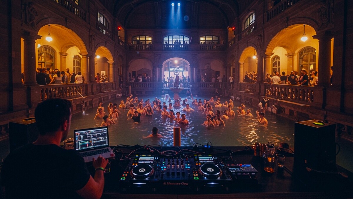 A big techno pool party is coming to the Municipal Baths of Strasbourg ...