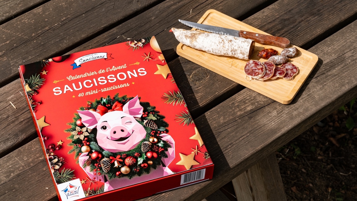 An Advent calendar filled 100% with artisanal sausages for apéro lovers ...