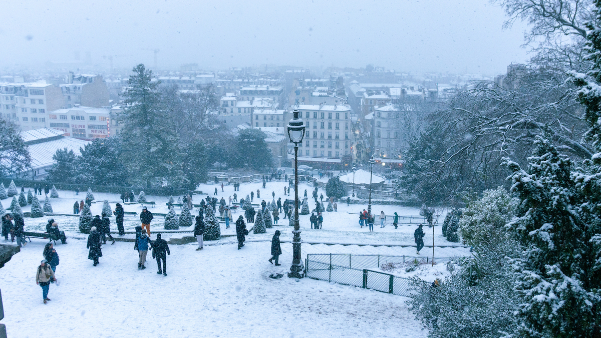 [En images] : Paris vêtue de son plus beau manteau de blanc | Le Bonbon
