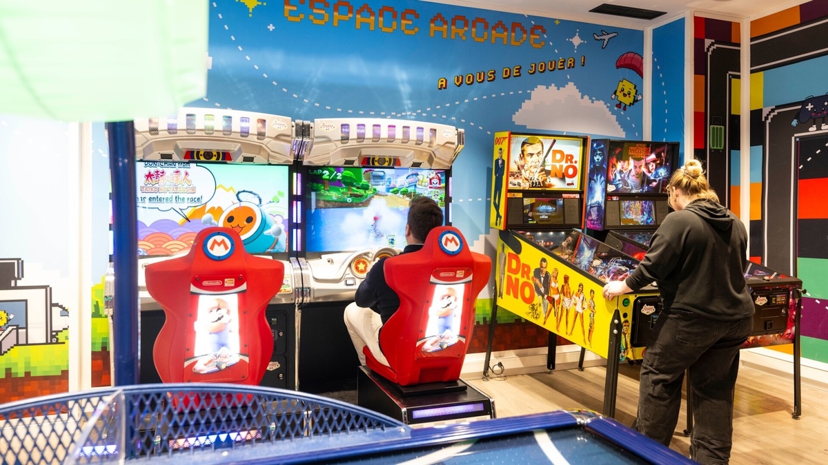 A big arcade video game space is landing at Lyon Saint-Exupéry Airport ...