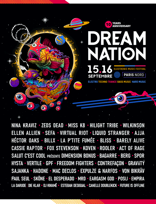 Avec La Darude en invité spécial pour ses 10 ans, Dream Nation dévoile ...